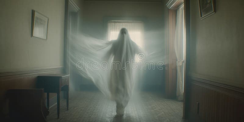 Paranormal Activity of an Apparition Approaching Stock Image - Image of ...