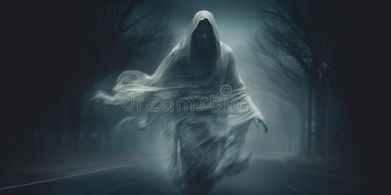 Paranormal Activity of an Apparition Approaching Stock Image - Image of ...