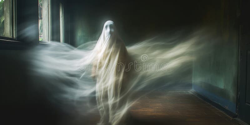 Paranormal Activity of an Apparition Approaching Stock Image - Image of ...