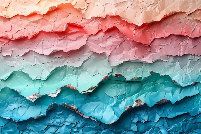 Illustration of Pastel Colored Paper is Placed Over the Top of it Stock ...