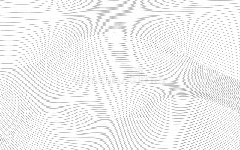 Illustration of the Pattern of Black Lines on White Background Stock ...