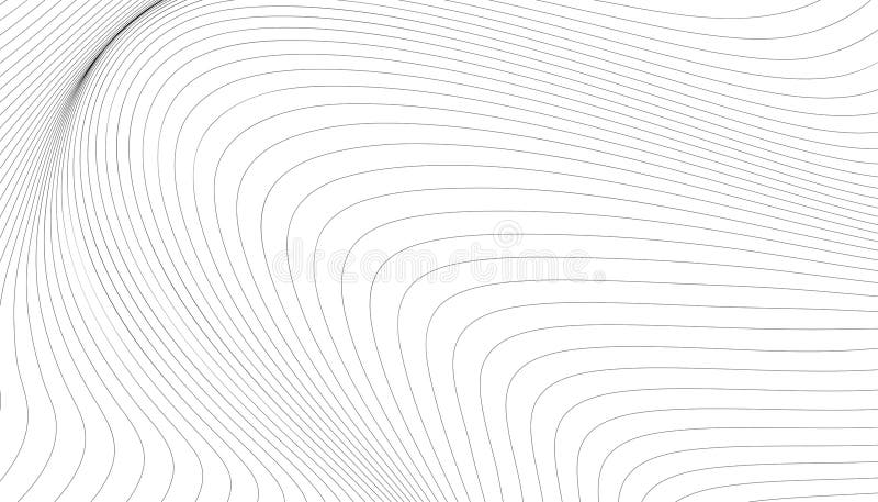 Illustration of the Pattern of Black Lines on White Background Stock ...