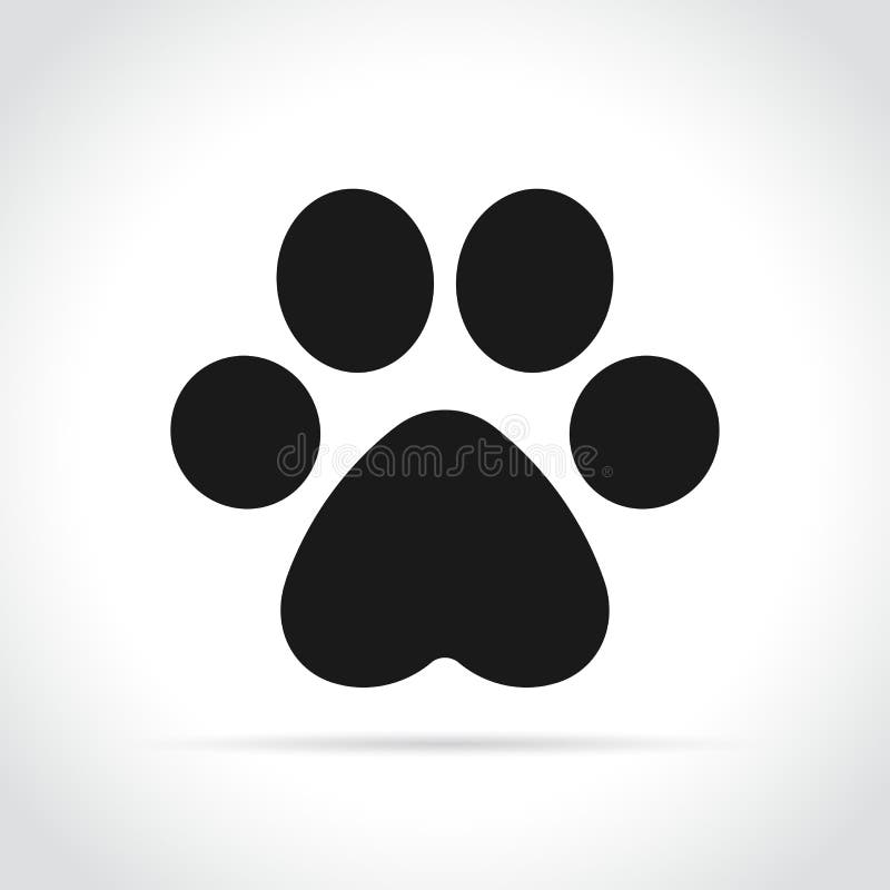 White Paw Print Icon Stock Illustrations – 28,950 White Paw Print Icon ...