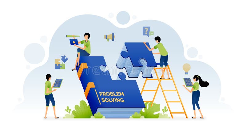 Work Together To Find Solutions Stock Illustrations – 62 Work Together ...