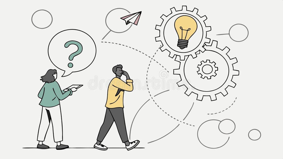 People with Question Mark, Problem Solving and Thinking, Inquiry and ...