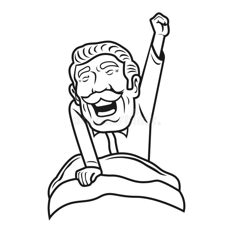 Drawing Man Waking Up Stock Illustrations – 84 Drawing Man Waking Up ...