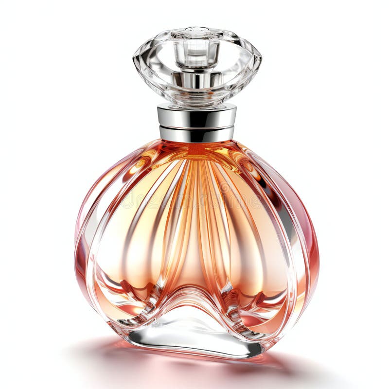 Perfume Bottle Isolated on White Background Stock Illustration ...
