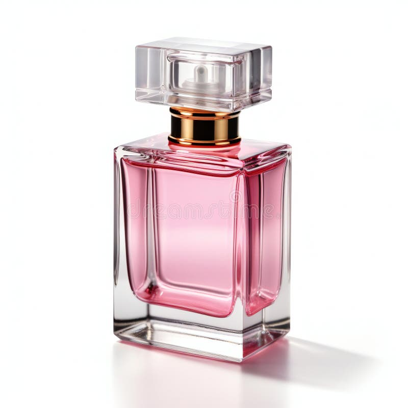 Perfume Bottle Isolated on White Background Stock Illustration ...