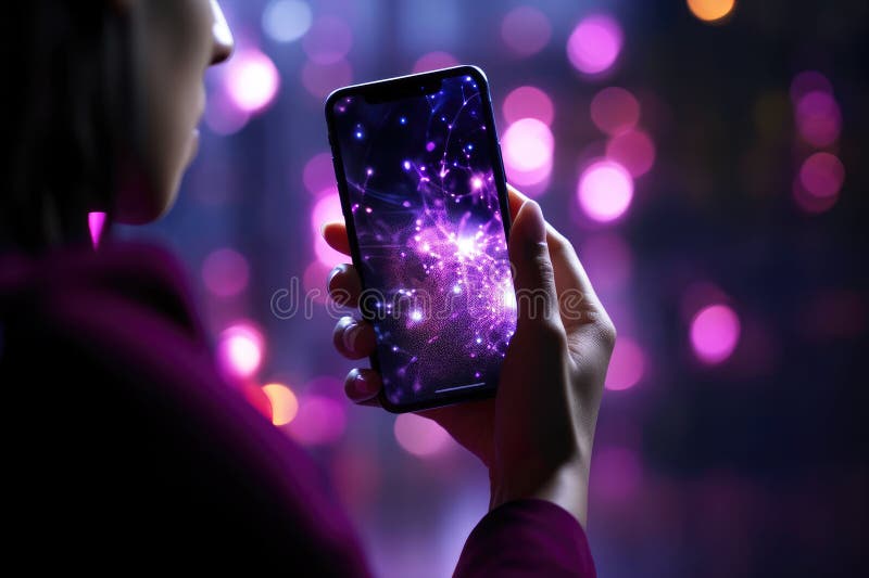 A person using phone stock illustration. Illustration of people - 285065979