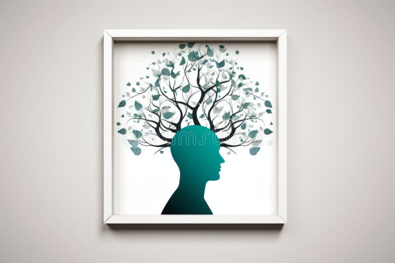 An Illustration of a Persons Head with a Tree in the Shape of a Tree ...