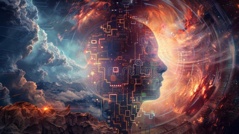 An Illustration of a Persons Mind with Various Doors and Windows ...