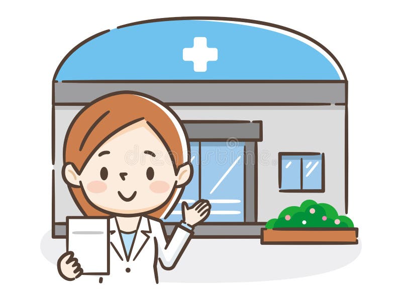 Pharmacy with Pharmacist and Client in Counter Stock Vector ...