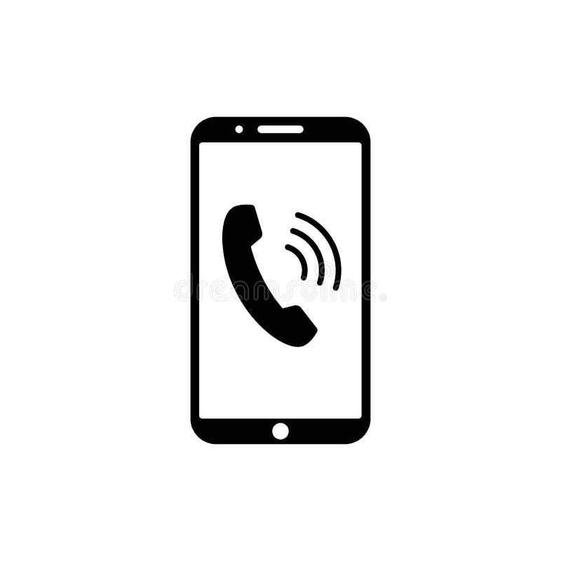 Cell Phone Vector Icon. Telephone Call Icon. Ringing Phone Icon. Modern ...