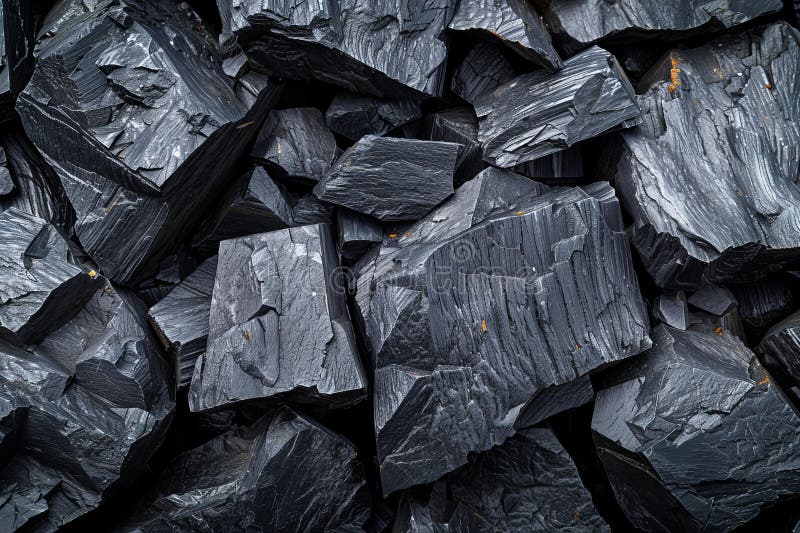 Illustration of Photo of Black Rocks in a Black Room, High Quality ...