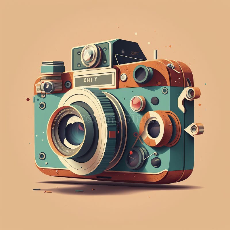 Illustration, Photo Camera, Generative Ai Stock Illustration ...