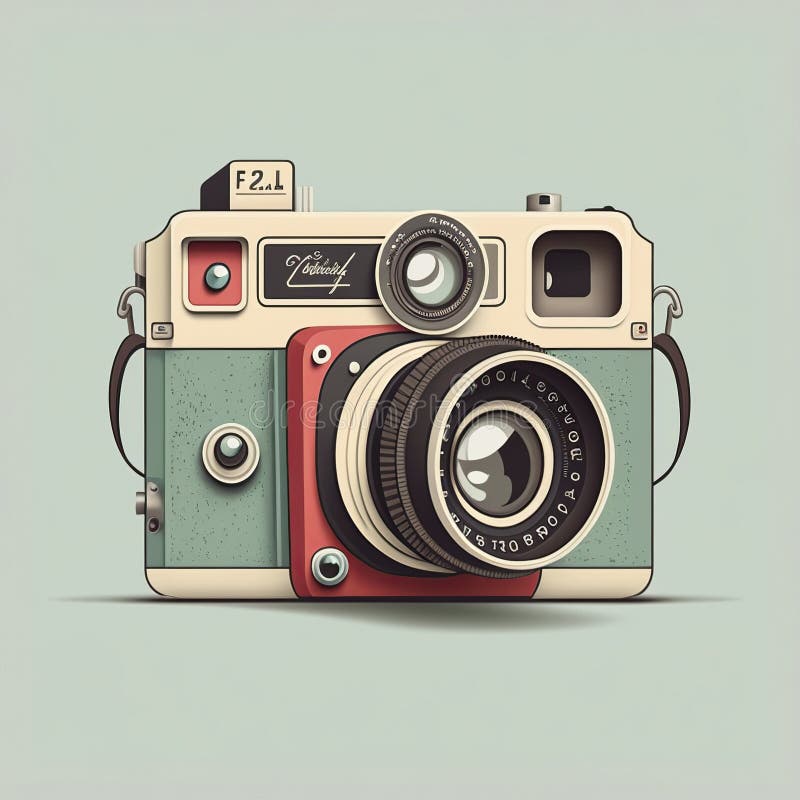 Illustration, Photo Camera, Generative Ai Stock Illustration ...