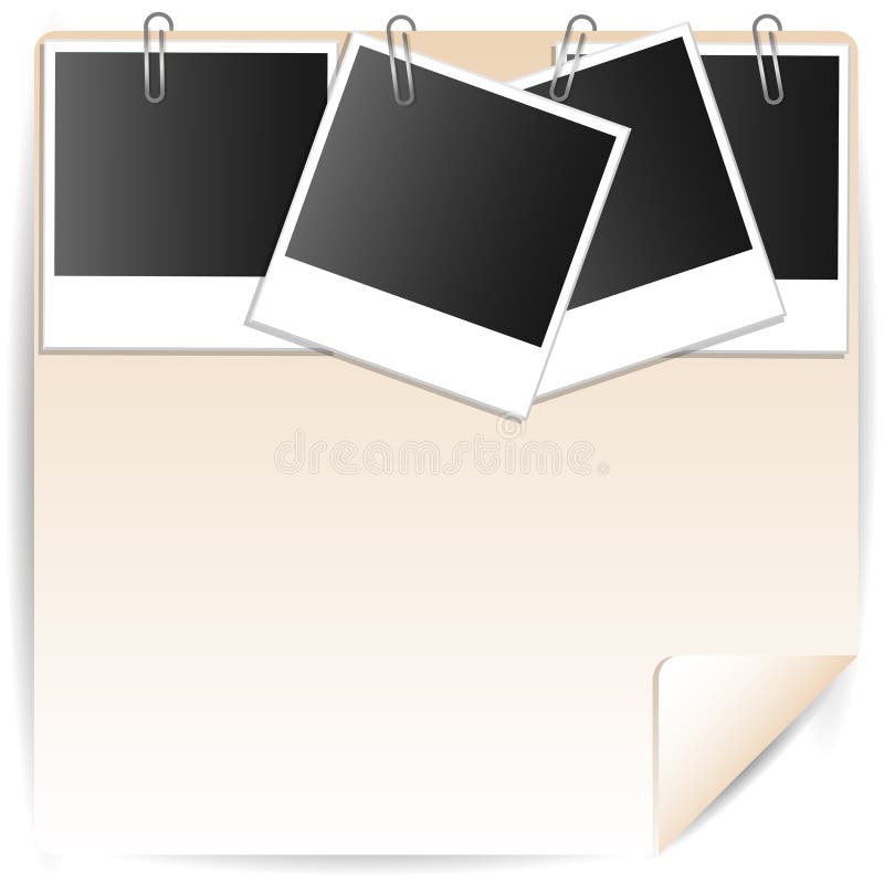 Photo paper templates stock vector. Illustration of border - 3813941