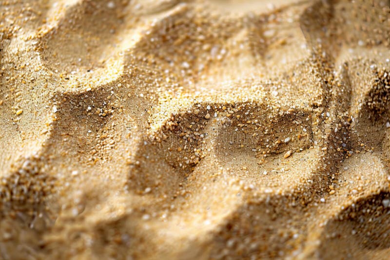 Illustration of Photo of Sand Texture Background, Top View. Web Banner ...