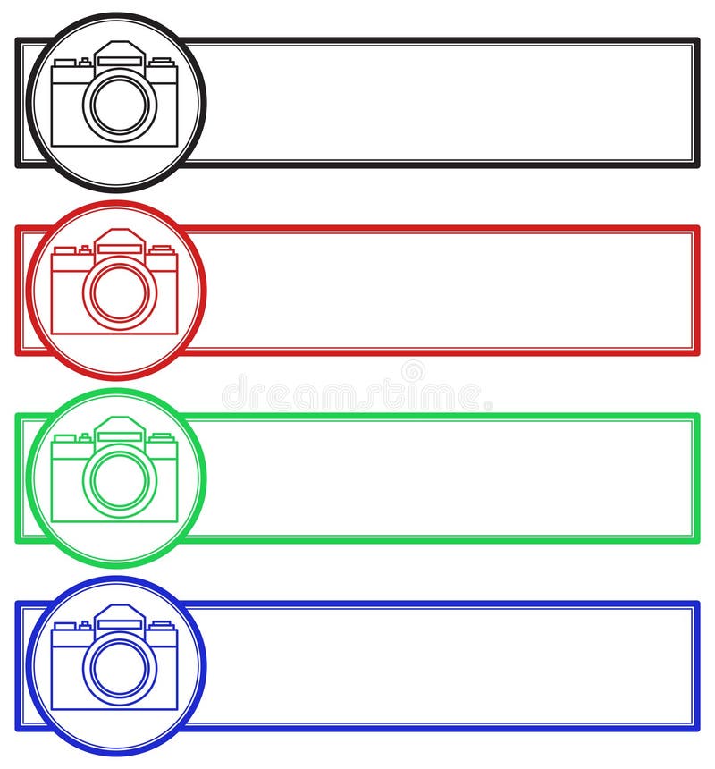 Camera Banner Stock Illustrations – 26,522 Camera Banner Stock ...