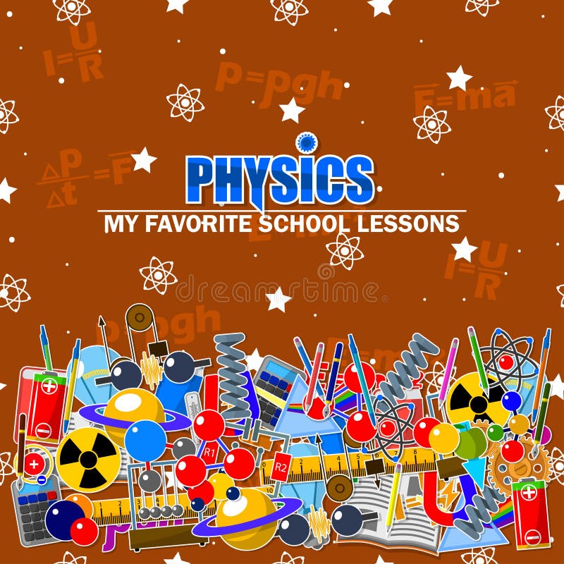Physics theme stock vector. Illustration of collection - 73258508