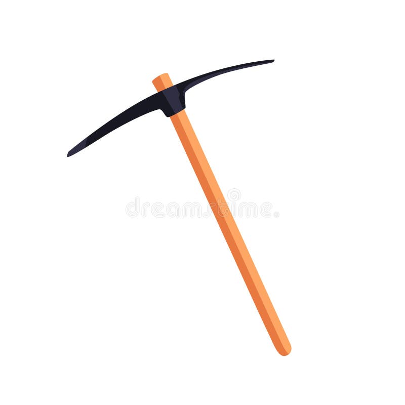 Illustration of a Pickaxe Isolated on a White Background. Stock ...