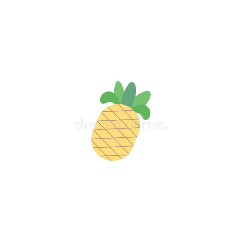 Illustration of Pineapple Icon and Simple Flat Symbol for Website ...