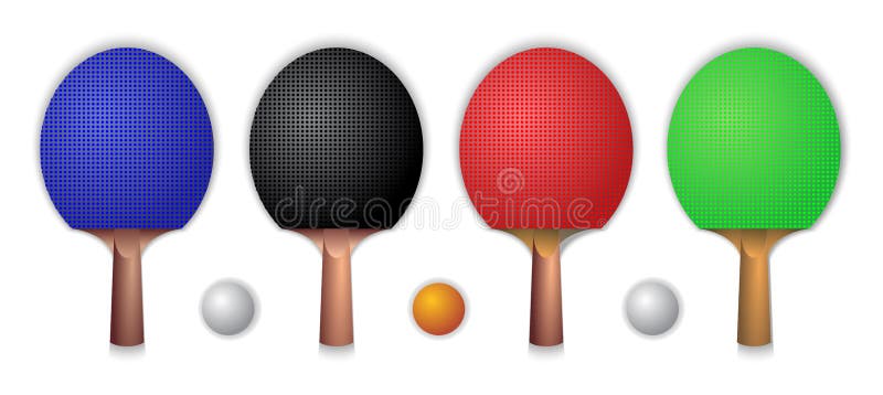 Illustration of Ping Pong Table Tennis Isolated Stock Illustration ...