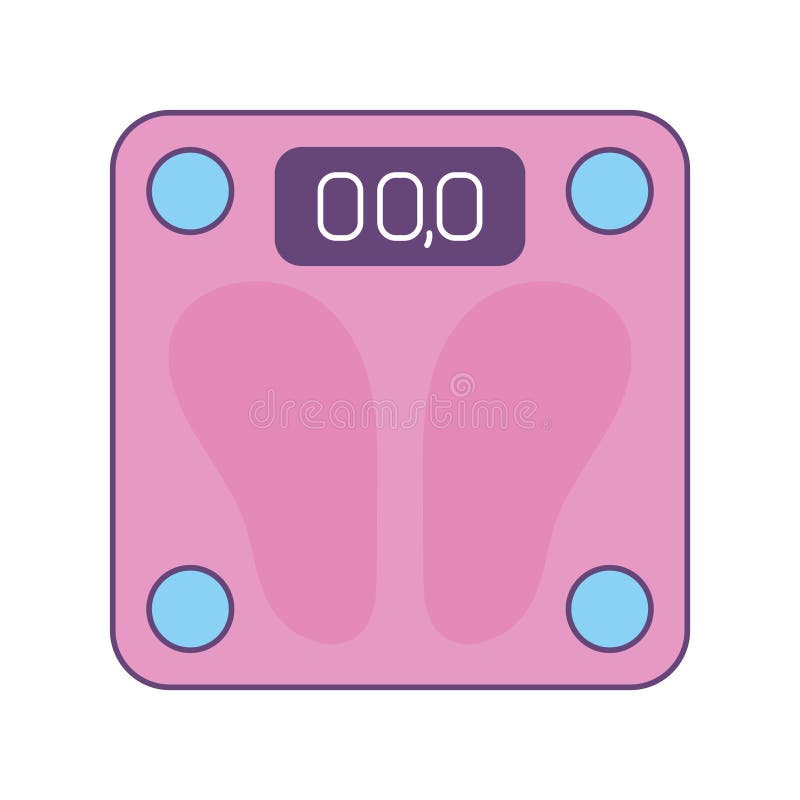 Bathroom Scale Illustration Stock Illustration - Illustration of ...
