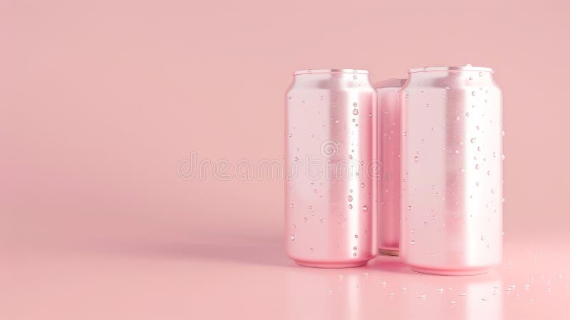 An Illustration of a Pink Can Package Design Isolated in Pastel ...