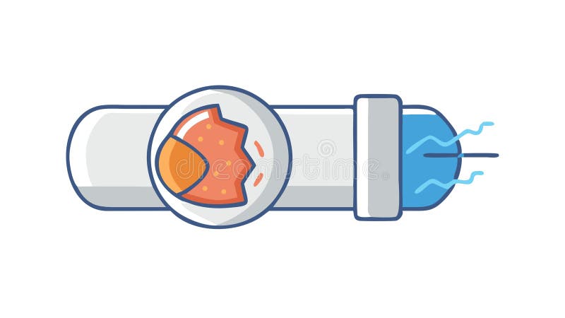Damaged Industrial Pipe Section, Illustrating Hazard or Leakage, Vector ...
