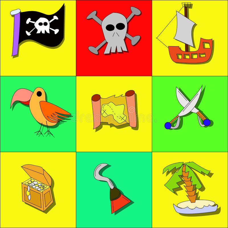 Pirates Symbols Stock Illustrations – 416 Pirates Symbols Stock ...