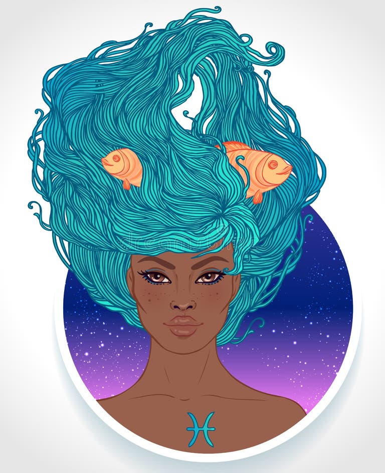 Astrological Sign As Beautiful Girl Stock Illustrations 665