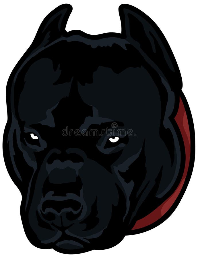 Pitbull Face Illustration. Wild. Face. Vector Stock Vector ...