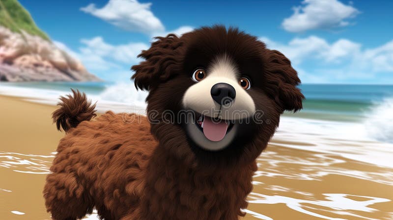 Illustration Pixar of a Sheep Exploring. Stock Illustration ...