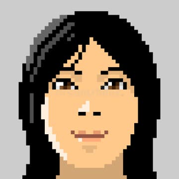 Girl Face Pixel Art Stock Illustrations – 1,223 Girl Face Pixel Art ...