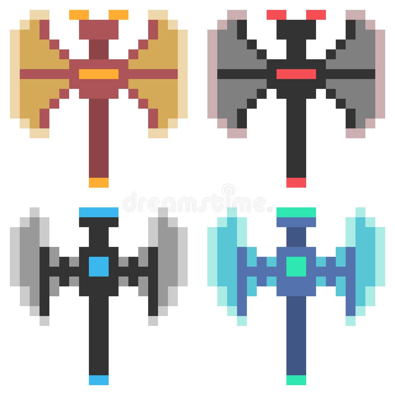 Pixel Fire for Games Icons Vector Set Stock Vector - Illustration of ...