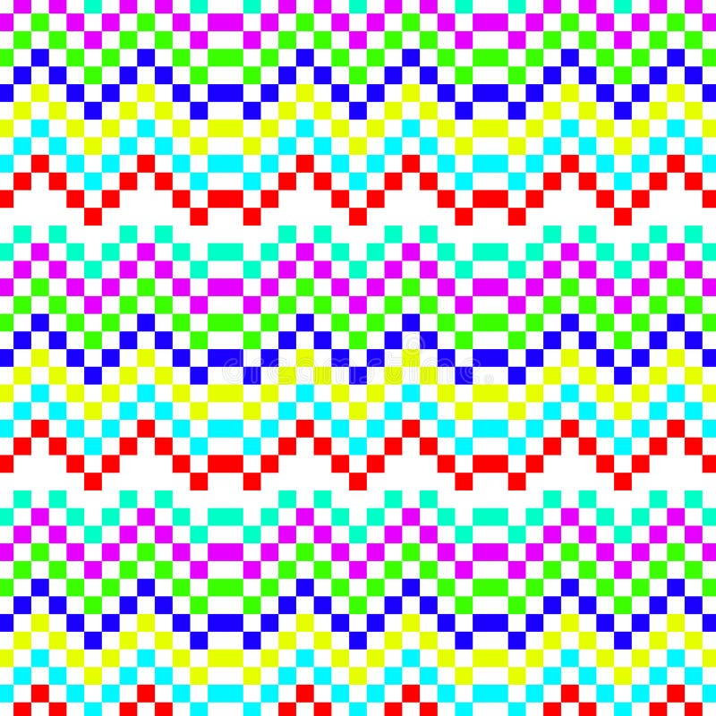 Illustration Pixel Line Multicoloured Abstract Pattern Background Stock ...