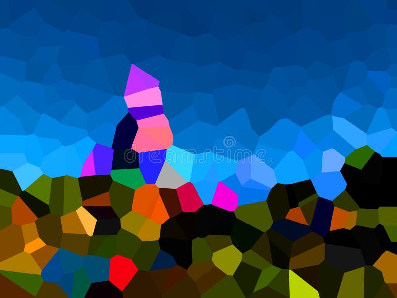 Illustration of Pixels Pattern with Various Bright Colors Creates an ...