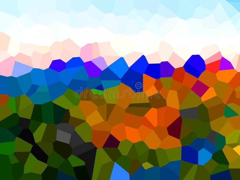 Illustration of Pixels Pattern with Various Bright Colors Creates an ...