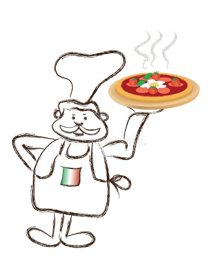 Fat Chef Pizza Stock Illustrations – 318 Fat Chef Pizza Stock ...