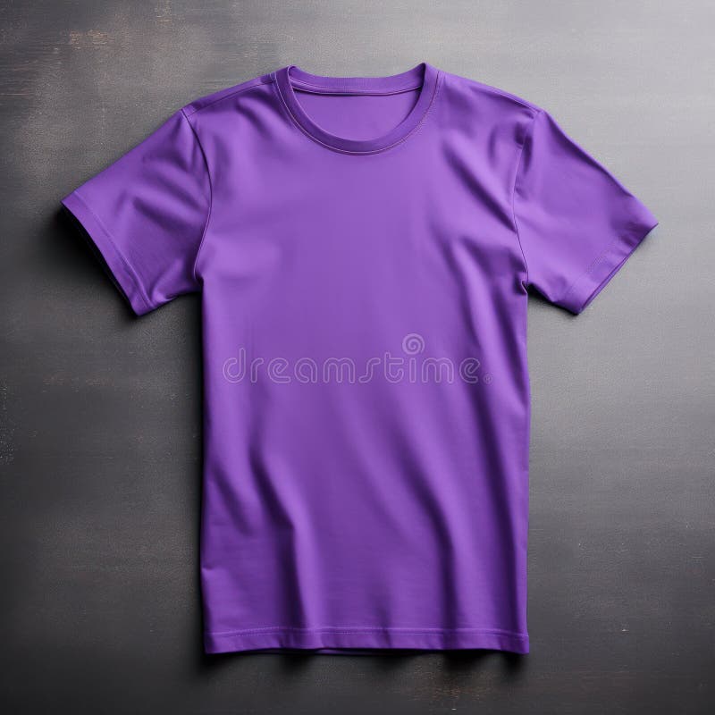 Illustration of a Plain Purple T-shirt Against Backgroun Stock Image ...