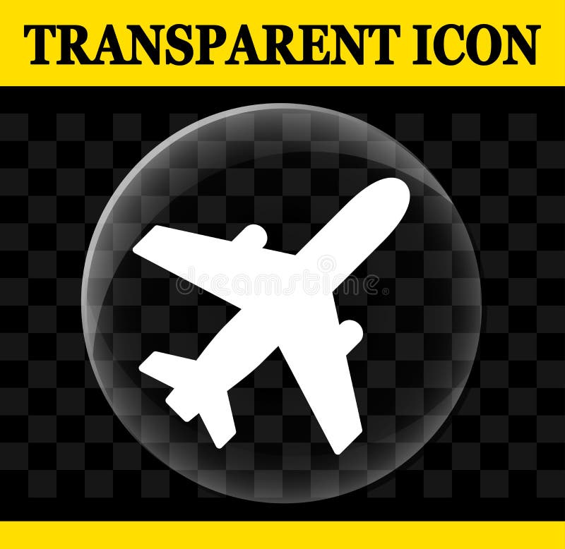 Plane Vector Circle Transparent Icon Stock Vector - Illustration of ...