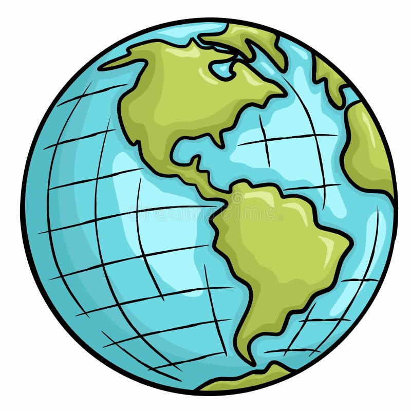 Illustration Planet Earth, Asia Globe Stock Illustration - Illustration ...