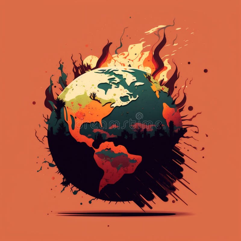 Broken Planet Drawing