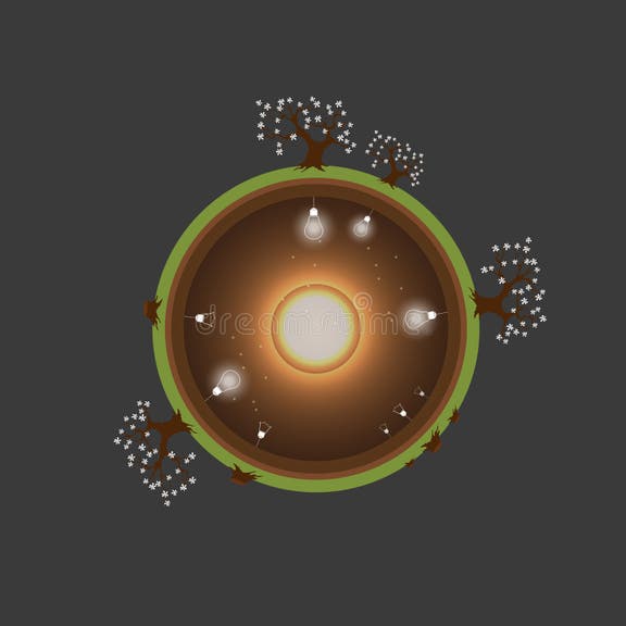 Illustration of Planet Earth Problem, Eco Stock Vector - Illustration ...