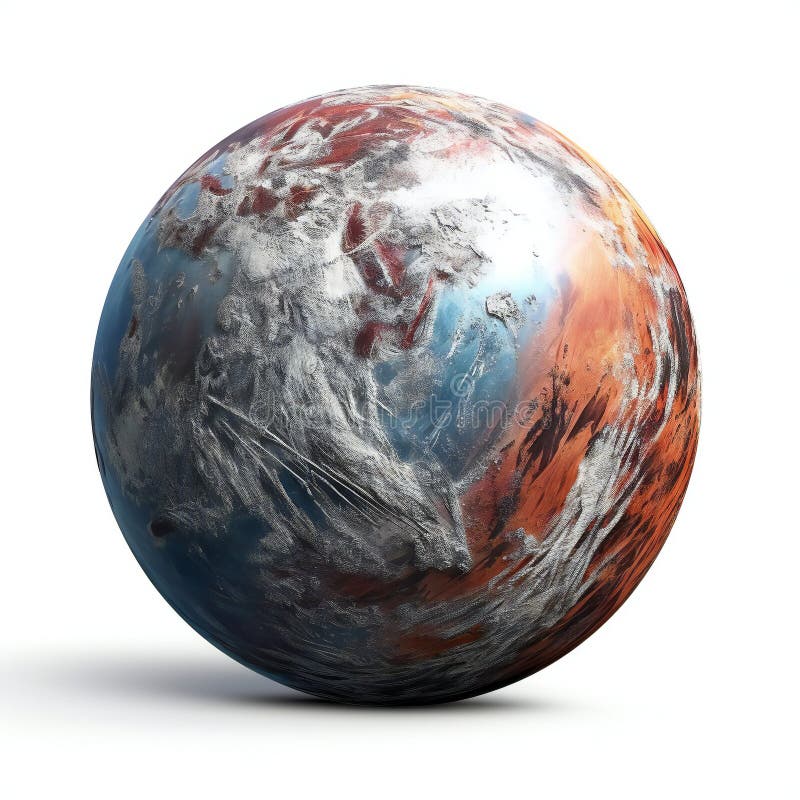 Planet Earth, a Planet with a Solar System Stock Illustration ...