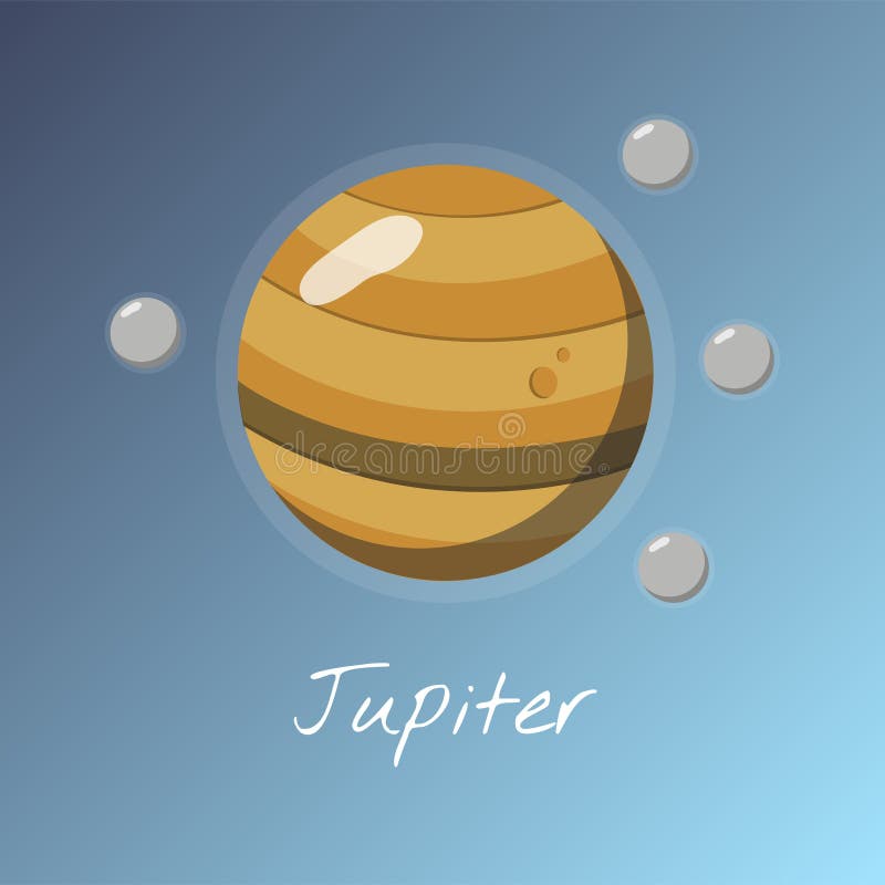 Illustration of Planet Jupiter Solar System Stock Illustration ...