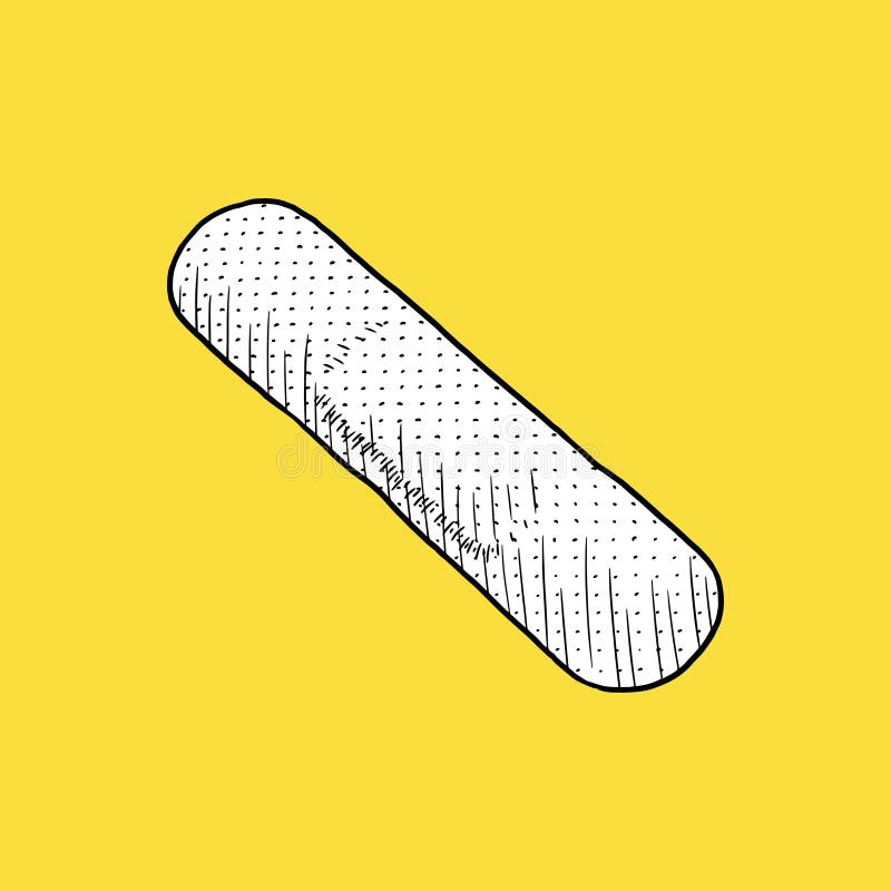 Illustration of Plaster. Hand Drawn. - Vector Stock Vector ...