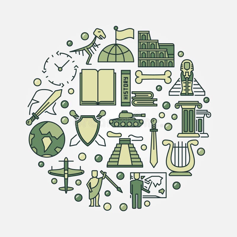 Symbole Rond Vert D'histoire Illustration de Vecteur - Illustration du ...