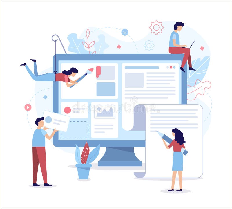 Illustration Plate De Développement De Web Illustration de Vecteur ...